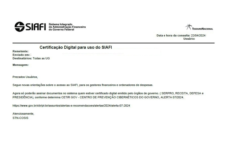 Entenda o Incidente de Segurança no Siafi que fez o Tesouro exigir a ...